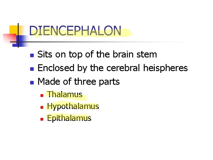 Chapter 12 The Brain Regions of the Brain