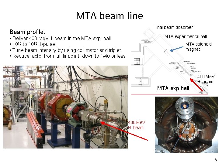 PLANNING FOR INITIAL BEAM ACTIVITIES IN THE MTA