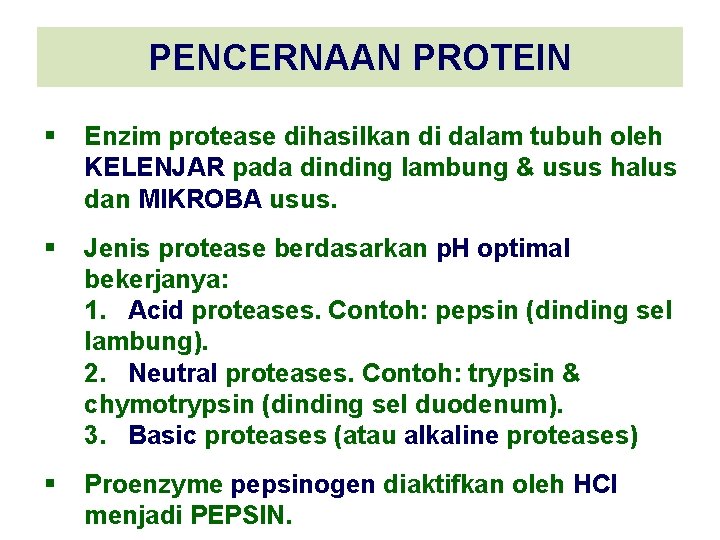 METABOLISME PROTEIN NUTRISI TERNAK DASAR Lab Ilmu Makanan