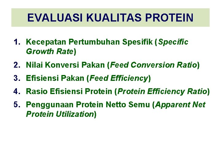 METABOLISME PROTEIN NUTRISI TERNAK DASAR Lab Ilmu Makanan