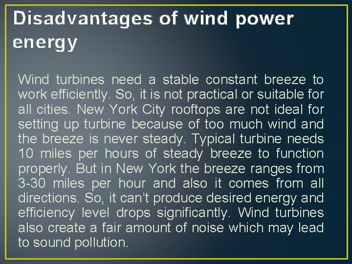 Rooftop Buildings and Renewable Energy The greatest threat