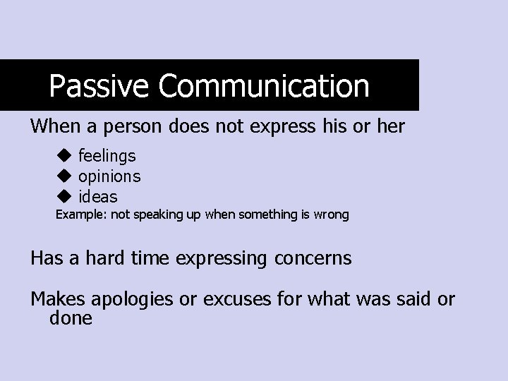 Effective Refusal Skills to Negative Peer Pressure Passive