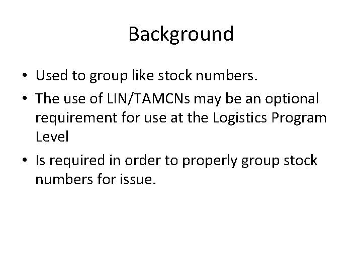 LINTAMCN Defense Property Accountability System DPAS Warehousing ...