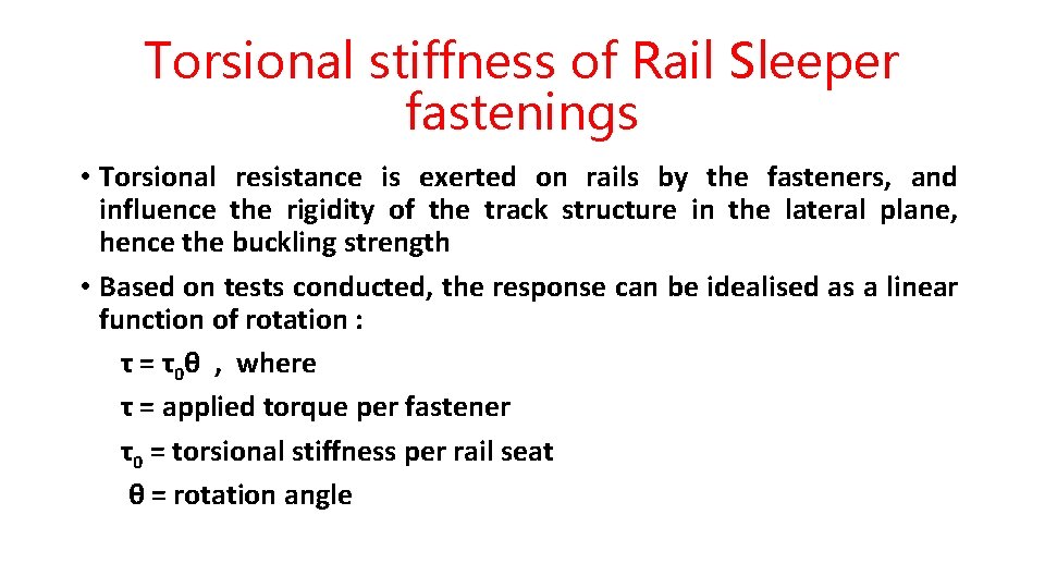 Lateral Track Stability G S Yadav PB 2
