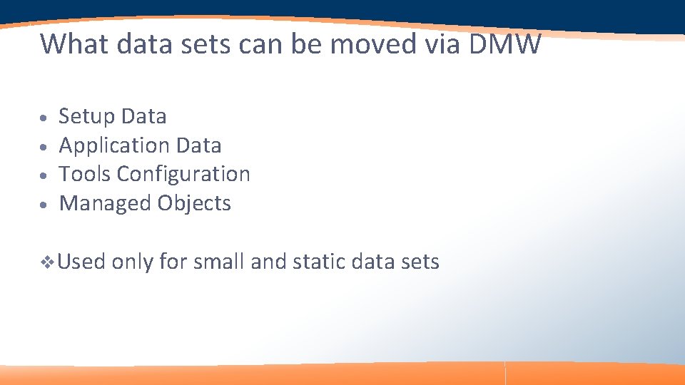 Edit Master text styles o Data Migration Workbench