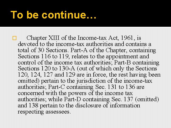 Income Tax Act 1961 Introduction about this Act