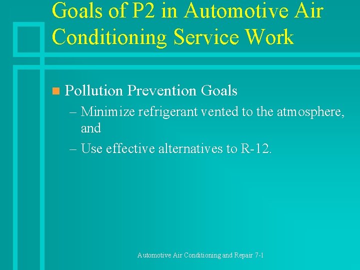 Goals of P 2 in Automotive Air Conditioning