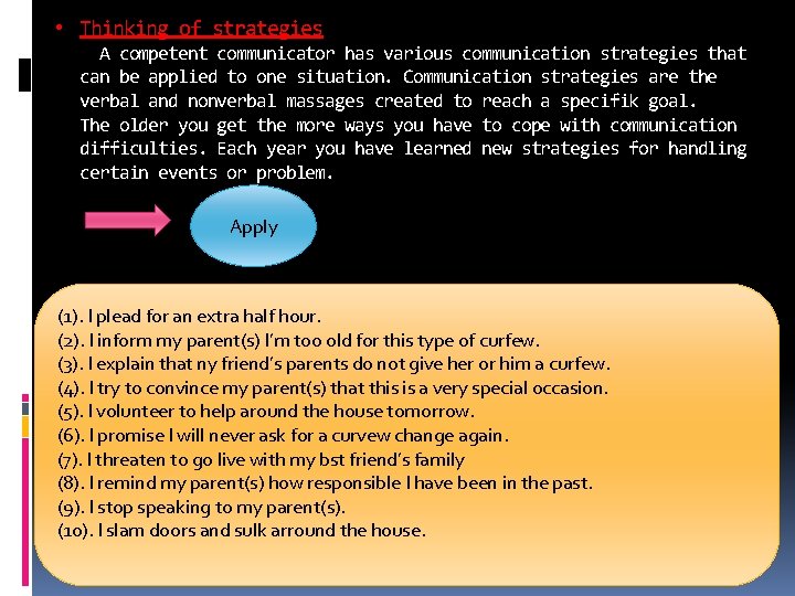 The Competent Communicator THE COMPETENT COMMUNICATOR ACT There