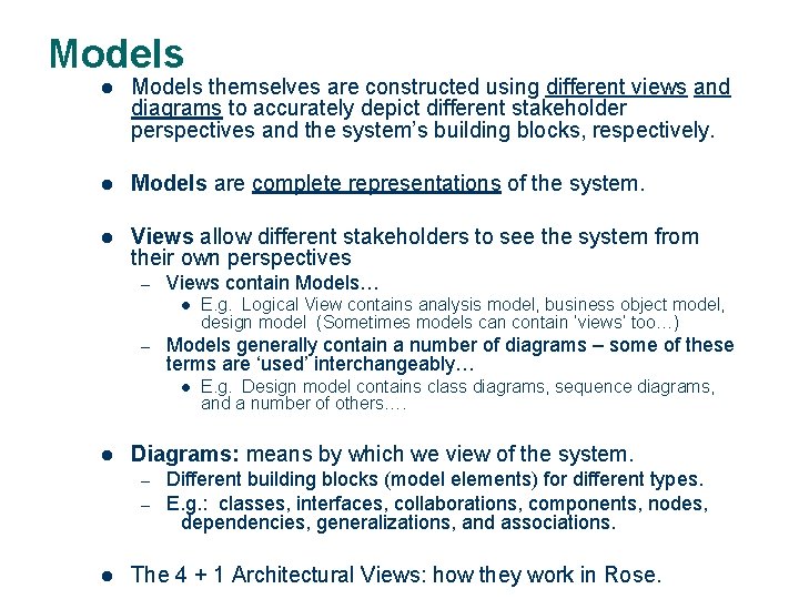 Rational Rose Basics Visual Modeling Textbook Chapter 3