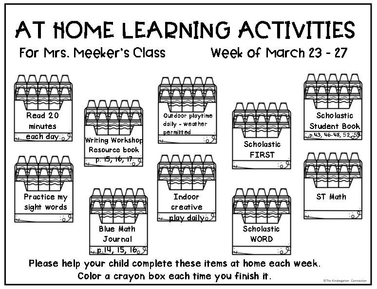 EDITABLE AT HOME LEARNING To edit this file