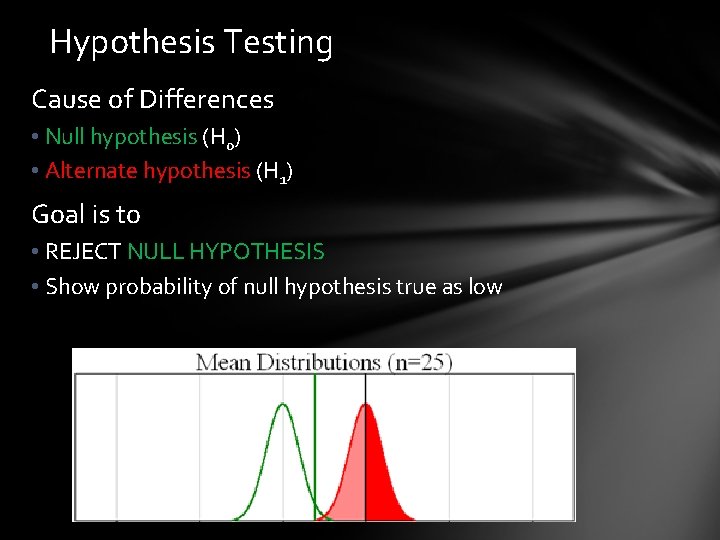 Descriptive and Inferential Statistics Descriptive statistics The science