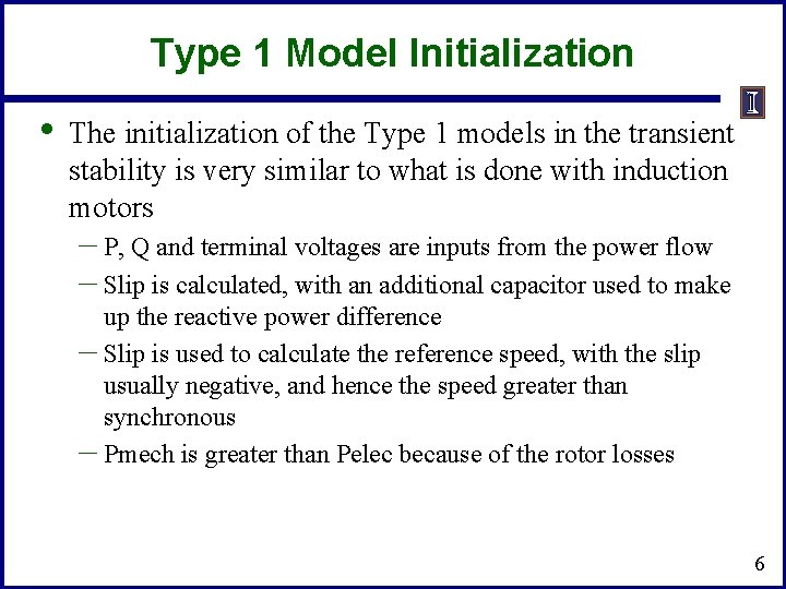 ECE 576 Power System Dynamics and Stability Lecture