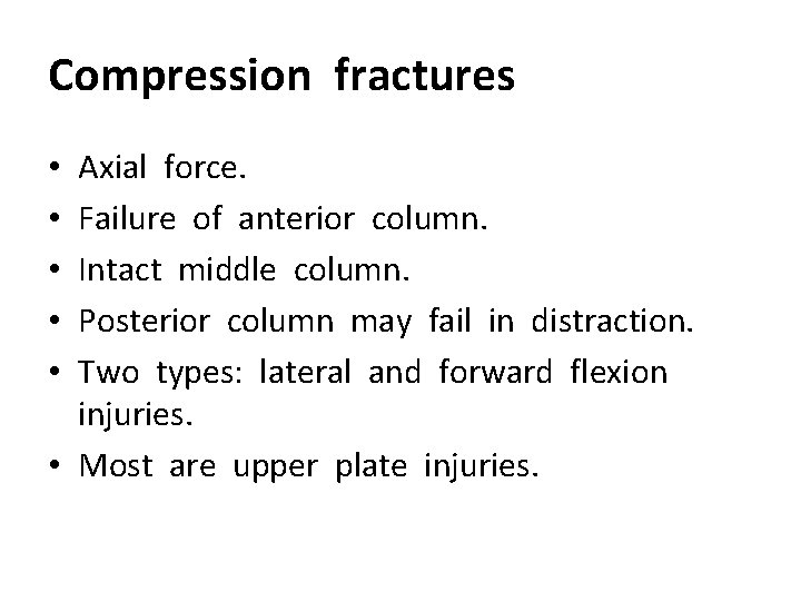 Thoracolumbar fractures Common injuries 50 caused by MVA