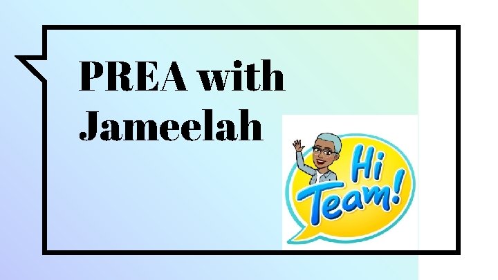 PREA with Jameelah Hello I am Jameelah Lewis