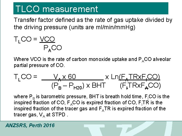 Nuts and Bolts of TLCO Danny Brazzale CRFS