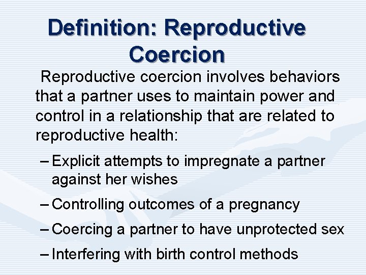 Obstetrics Gynecology Module What is Project RADAR Project