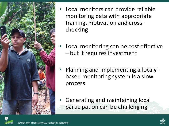 Participatory Monitoring and Forest Landscape Restoration Manuel R