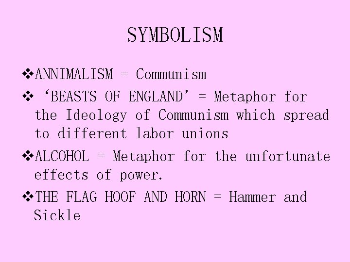 ANIMAL FARM Historical references symbolism and allegory Definitions