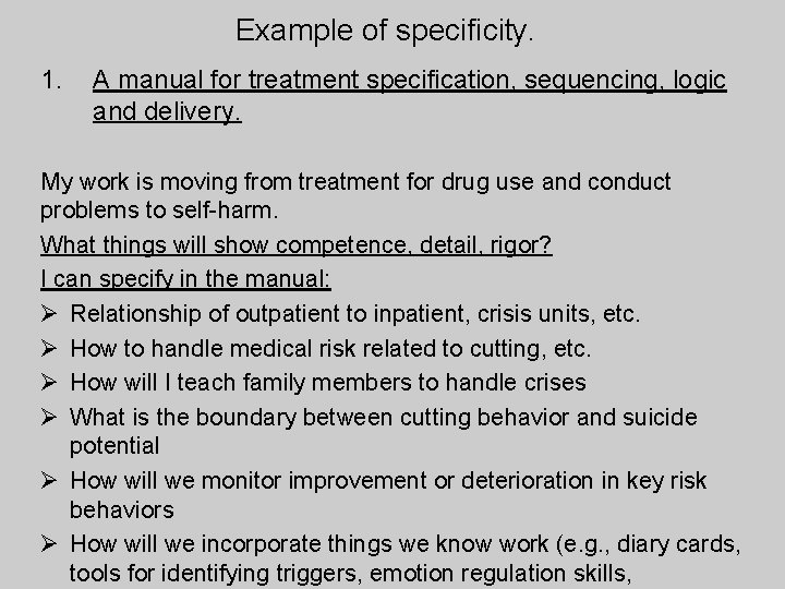 Treatment Development A look at the key stages