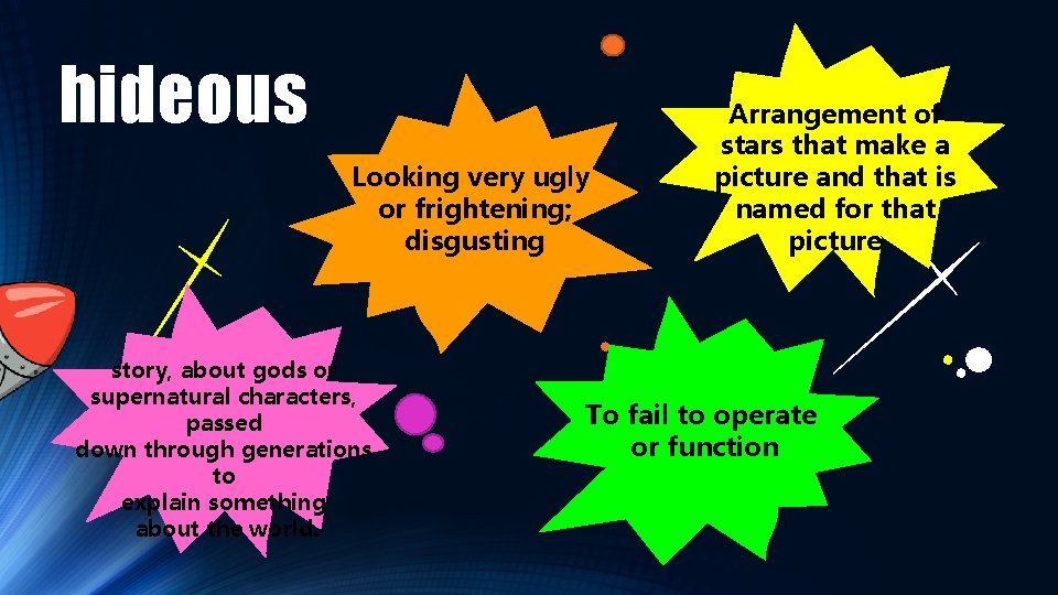 Space vocabulary 2 of 2 WIT AND WISDOM