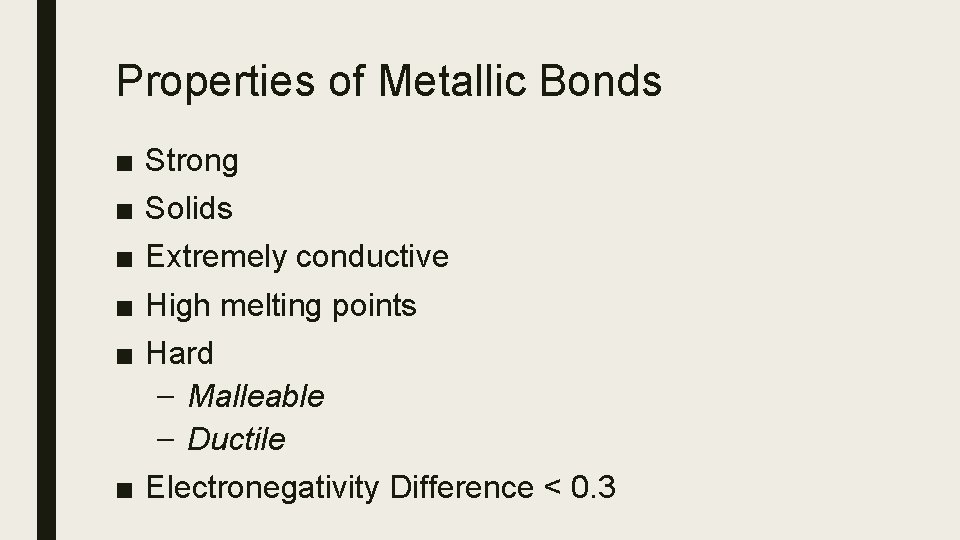 BASICS OF BONDING Types of Bonding Bonds how