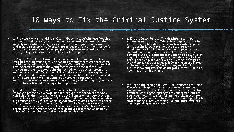 How has the Justice system failed African Americans