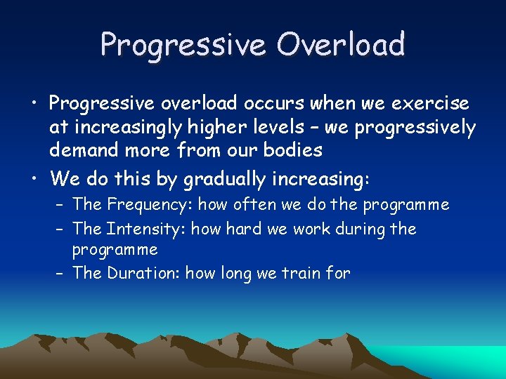 Preparation of the Body Lecture 3 Principles and