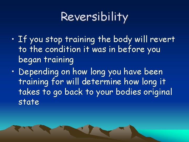Preparation of the Body Lecture 3 Principles and