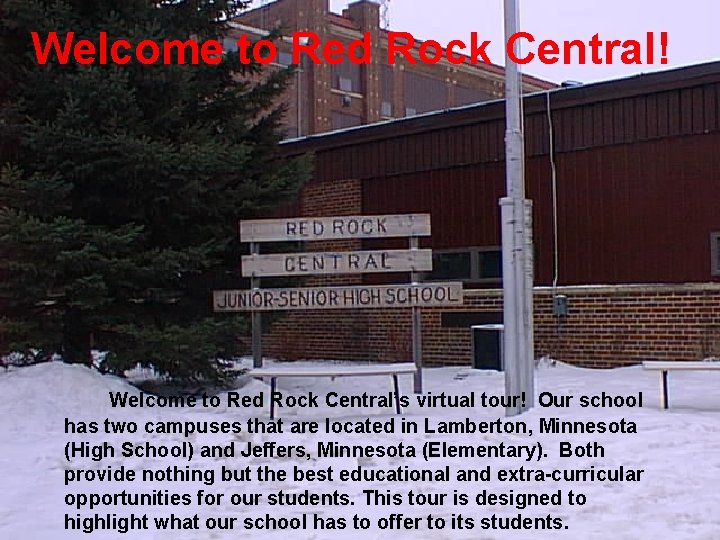 Welcome to Red Rock Central Welcome to Red