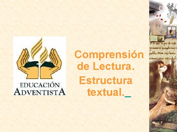 Comprensin de Lectura Estructura textual Objetivos de esta