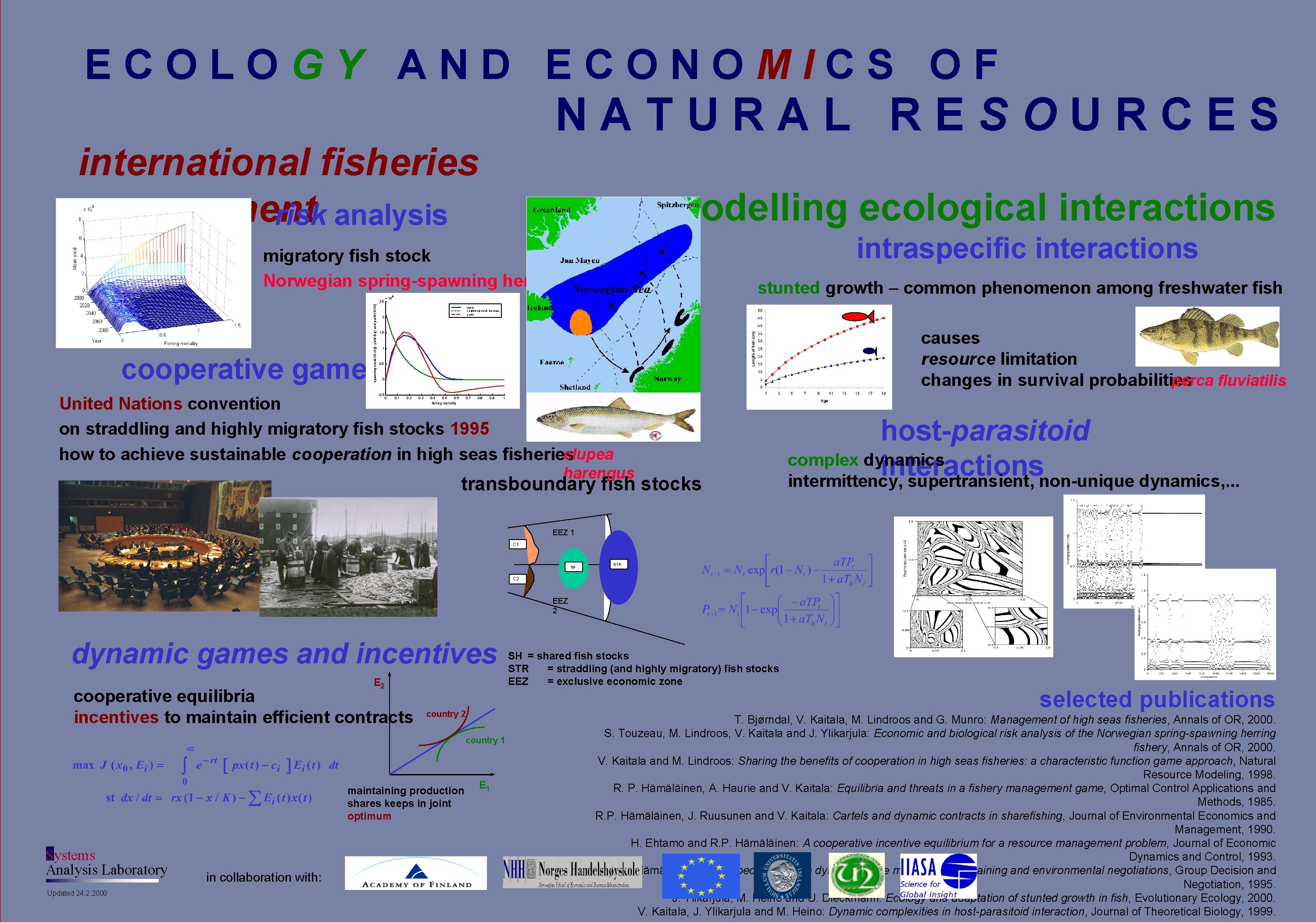 ECOLOGY AND ECONOMICS OF NATURAL RESOURCES international fisheries