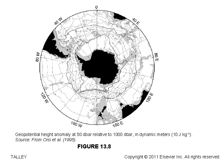 The Southern Ocean geography principal fronts and oceanographic