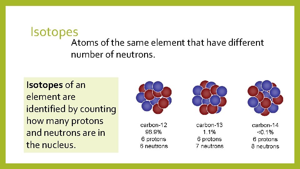 CHEMISTRY IN BIOLOGY Chapter 6 What is Chemistry
