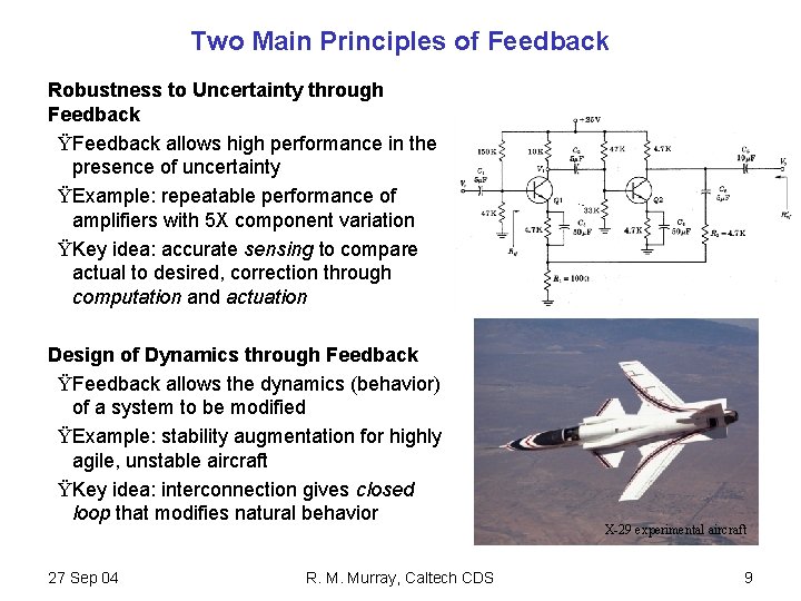 CDS 101 Lecture 1 1 Introduction to Feedback