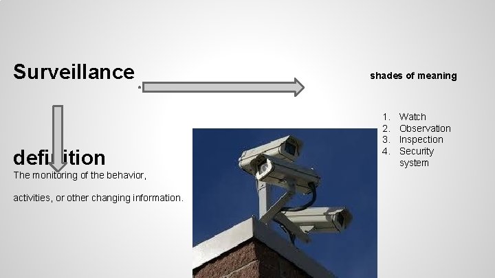 50 shades of meaning by Rodrigo Hernandez Surveillance