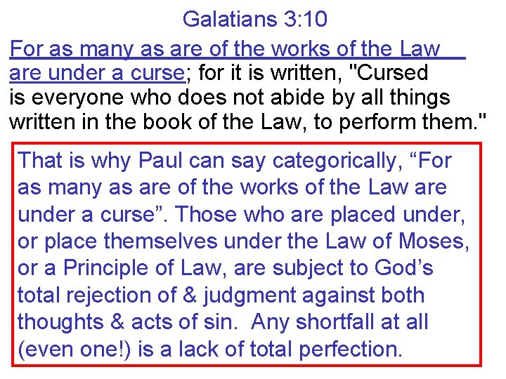 Galatians 3 6 14 the big picture Last