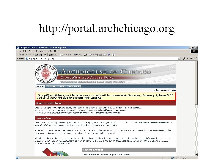 http portal archchicago org Click Login to Group