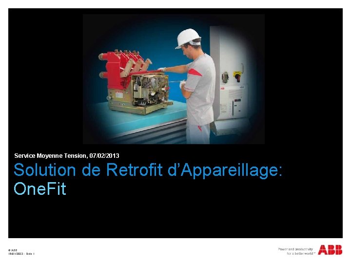 Service Moyenne Tension 07022013 Solution de Retrofit dAppareillage