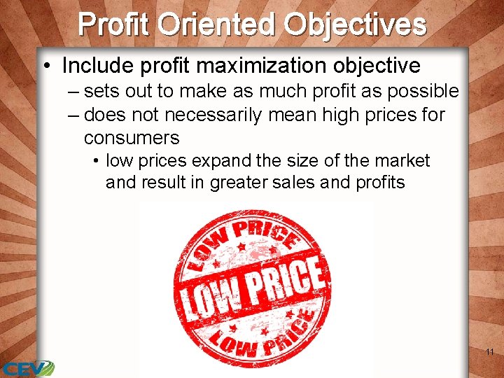 1 Objectives 1 To identify the goals of