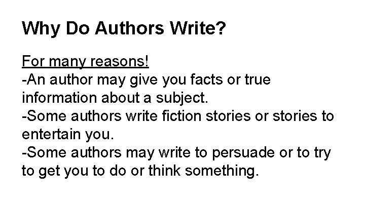 Do Now Read the texts below and identify