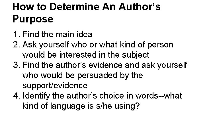 Do Now Read the texts below and identify