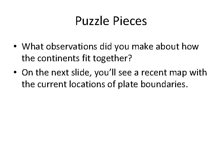 The Theory of Plate Tectonics Unit 3 The