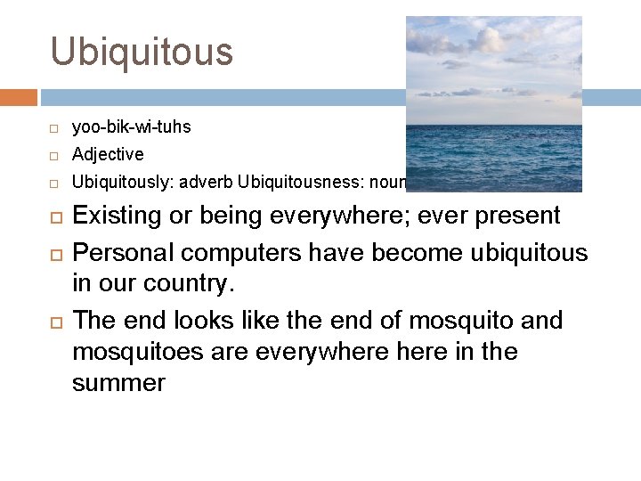 VOCABULARY Sarah Woodard Innocuous ihnokyoouh Adjective Innocuously adverb