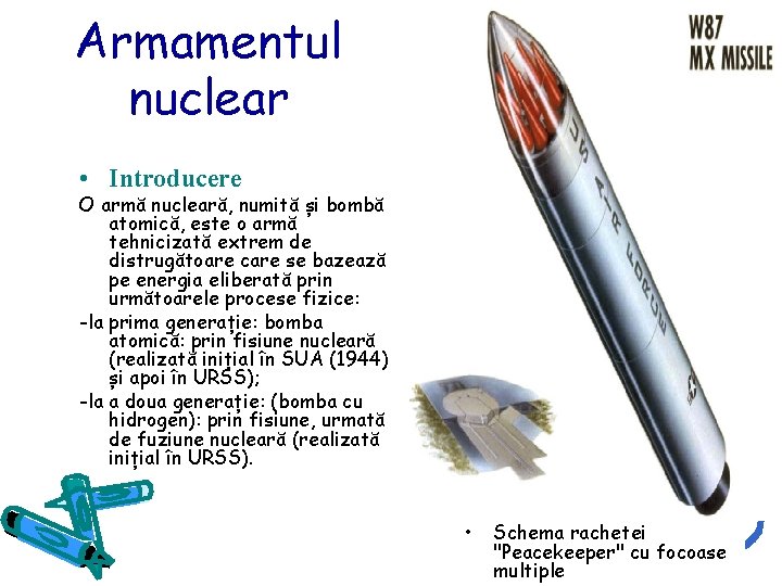 Armamentul nuclear Introducere O arm nuclear numit i