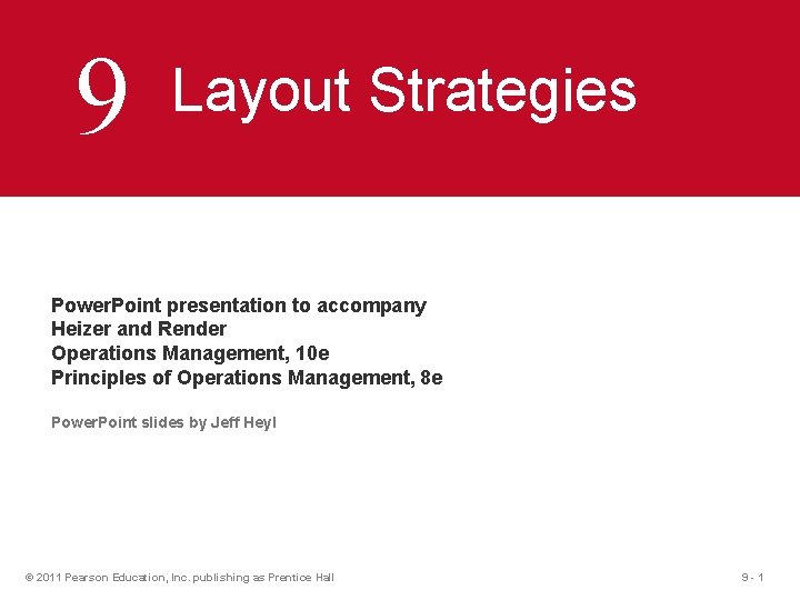 9 Layout Strategies Power Point presentation to accompany