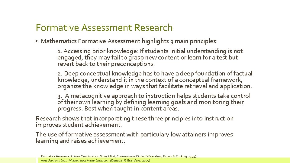 Formative Assessment in the Secondary Classroom Chelsea Ridge