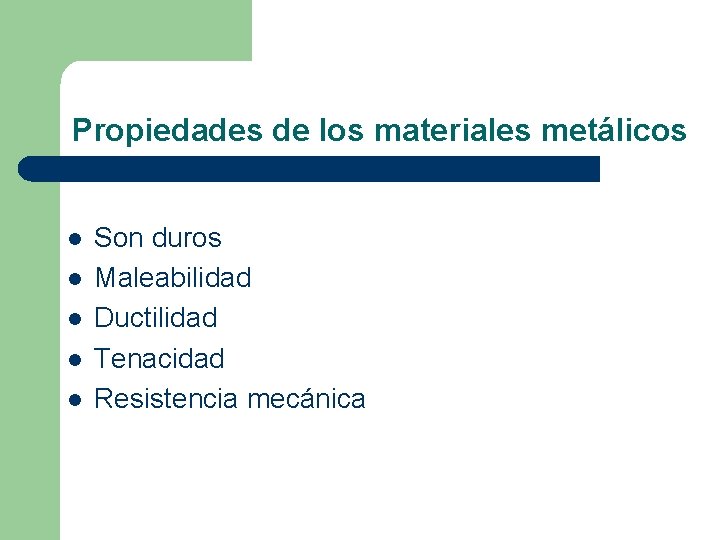 Propiedades de los materiales Nquel Cobre Aluminio Zinc