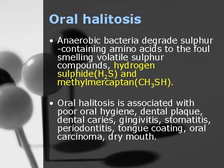 Periodontology Halitosis Socioeconomic aspects Etiology and ...