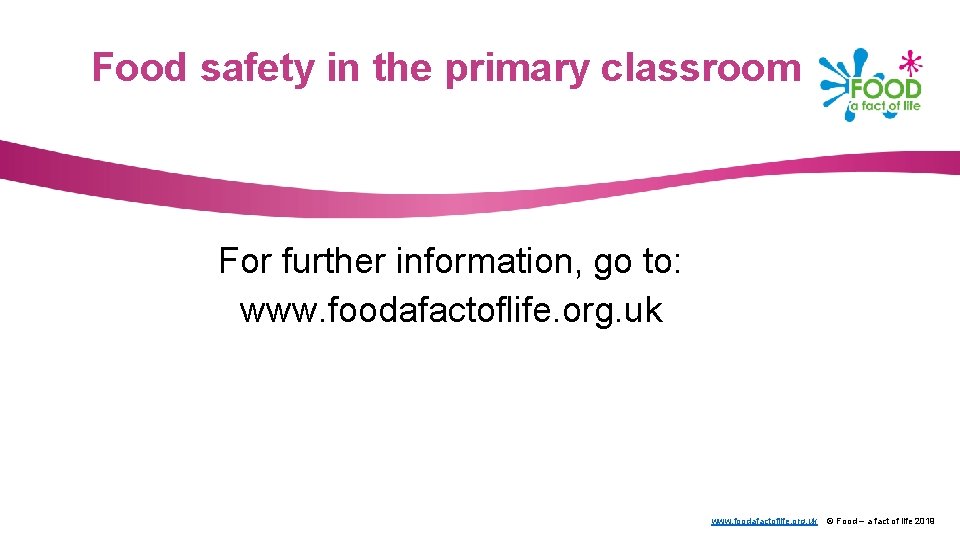 Food safety in the primary classroom Frances Meek