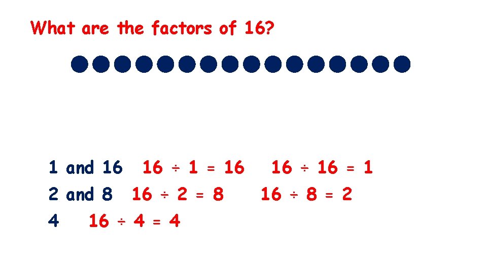 x Numbers Year 5 6 Multiples factors primes